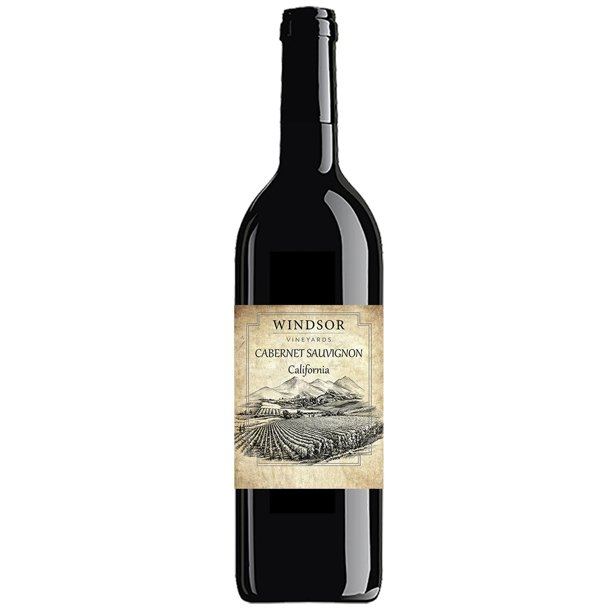 Windsor Vineyards 2021 Cabernet Sauvignon, California, Custom Label